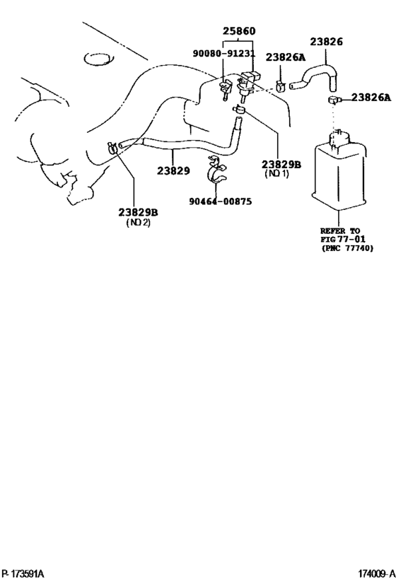 Vacuum Piping for 2001 - 2007 Toyota COROLLA ZZE121 | Europe sales ...