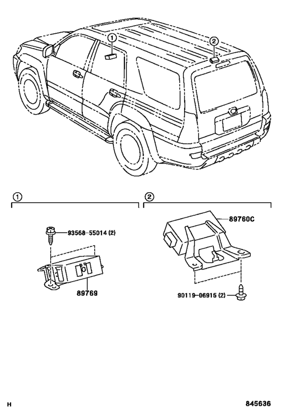 Tire Pressure Warning System for 2002 - 2009 Toyota HILUX SURF/ 4RUNNER ...