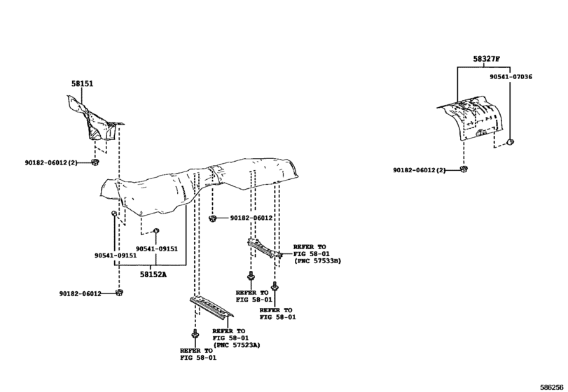 Floor Insulator for 2017 - 2018 Toyota CAMRY/ VISTA/ AURION AXVA70 | U ...
