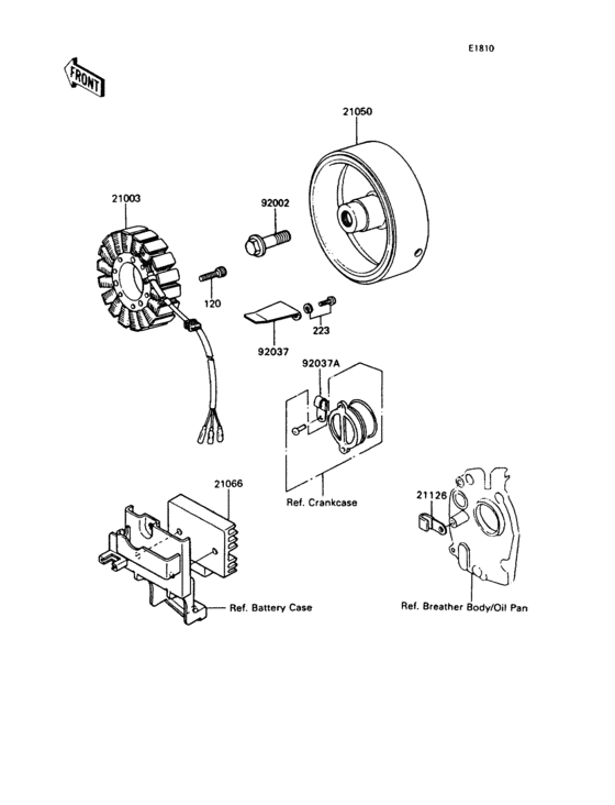 Generator for 1994 Kawasaki ZX400 | Europe sales region, Firecracker ...