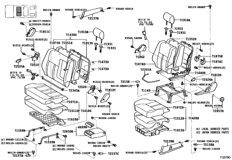 Seat & Seat Track for 2002 - 2005 Toyota INNOVA/ KIJANG/ REVO/ UNSER ...