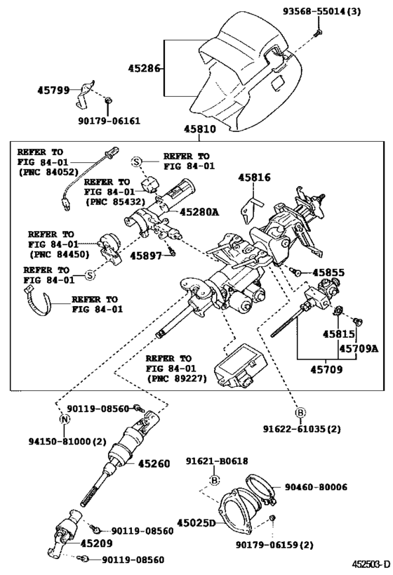 Steering Column & Shaft for 2005 - 2010 Toyota LEXUS SC UZZ40 | U.S.A ...