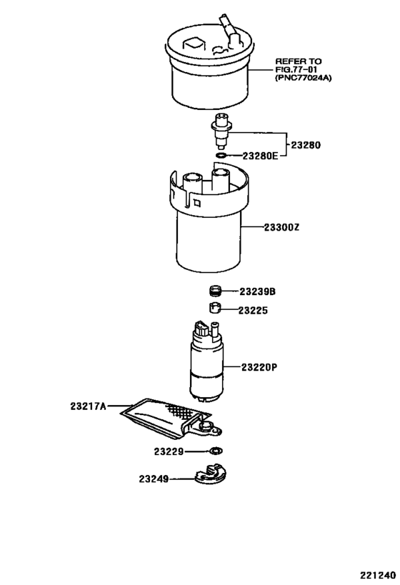 Fuel Injection System for 2001 - 2007 Toyota PREMIO/ ALLION NZT240 ...
