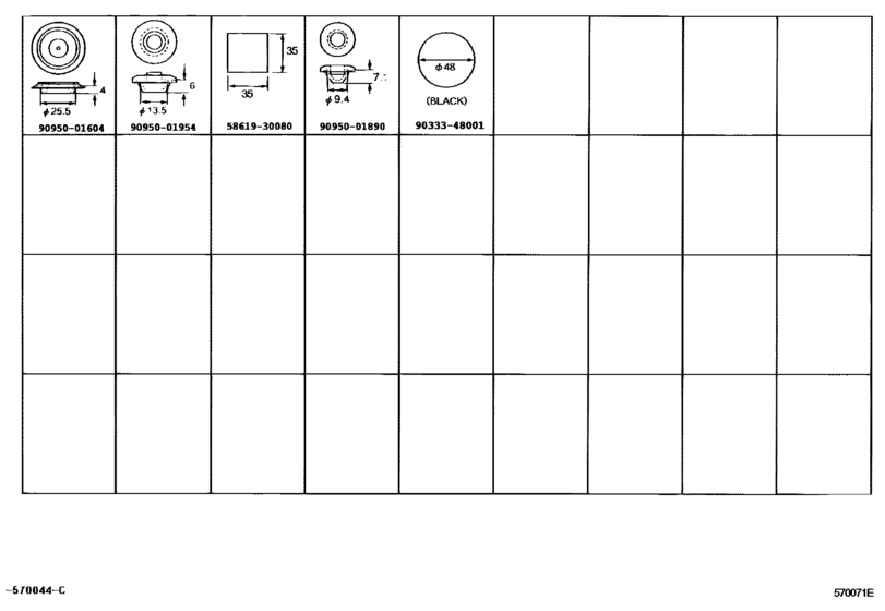 Hole Plug for 2003 - 2005 Toyota CROWN/ MAJESTA GRS182 | Japan sales ...