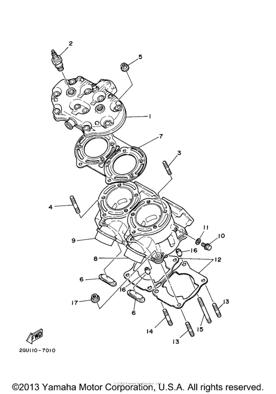 Cylinder for 2006 Yamaha BANSHEE BANSHEE (N) | USA sales region ...