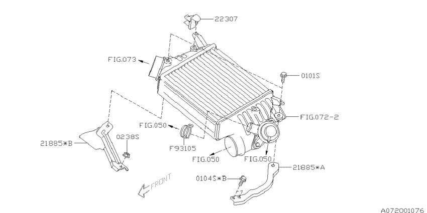 Inter cooler for 2008 - 2011 Subaru IMPREZA GH8B | Japan sales region ...