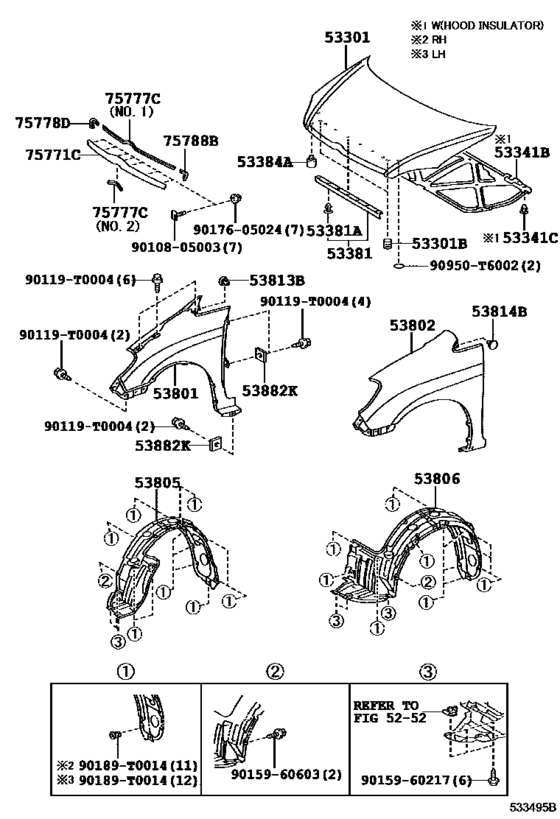 Hood & Front Fender for 2011 - 2015 Toyota INNOVA/ KIJANG/ REVO/ UNSER ...
