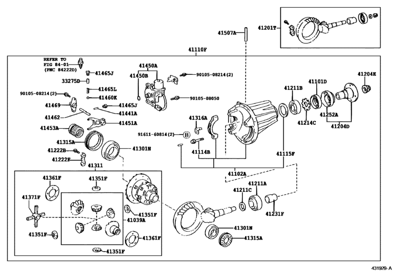 Front Axle Housing & Differential for 1998 - 2007 Toyota LAND CRUISER ...