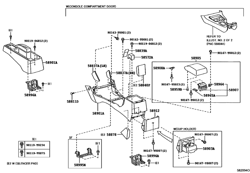 Console Box & Bracket for 2004 - 2011 Toyota INNOVA/ KIJANG/ REVO ...