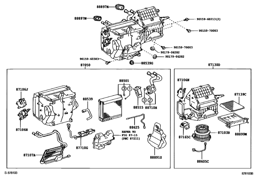 Heating & Air Conditioning - Cooler Unit for 2005 - 2009 Toyota PRIUS ...