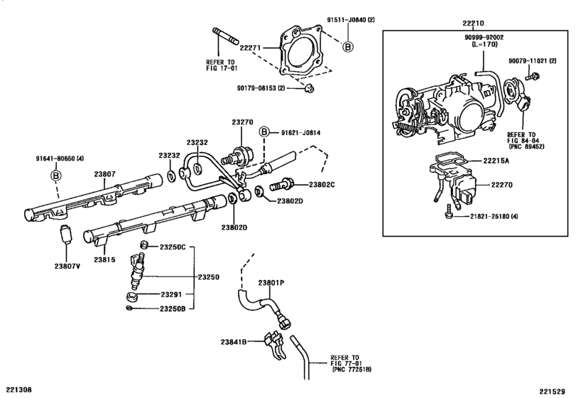 Fuel Injection System for 2000 - 2005 Toyota AVALON MCX10 | General ...