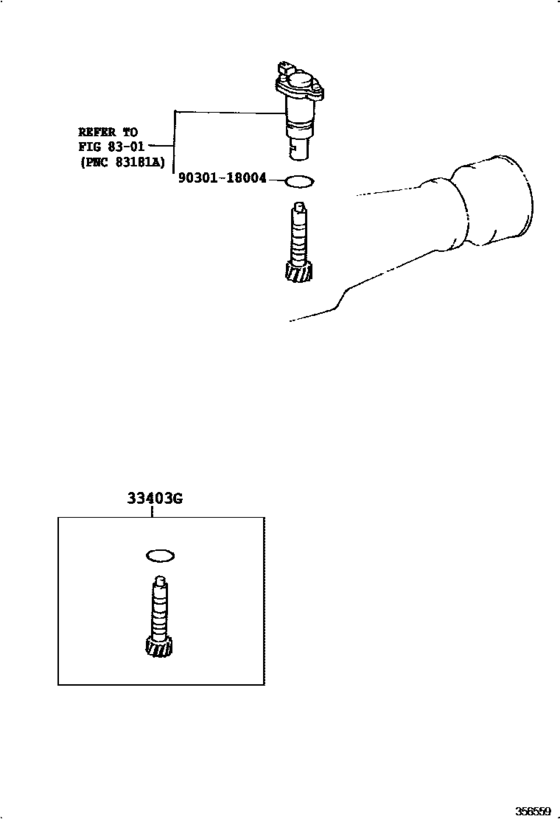 Speedometer Driven Gear (Atm) for 1993 - 1995 Toyota CROWN/ MAJESTA ...