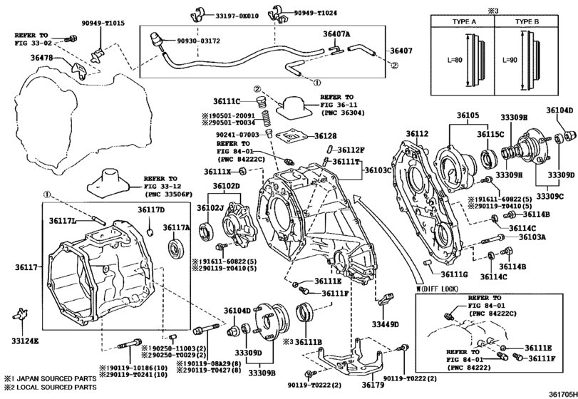 Transfer Case & Extension Housing for 2013 - 2015 Toyota FORTUNER GGN50 ...