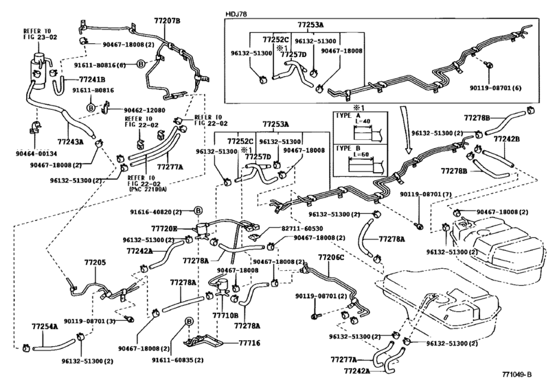 Fuel Tank & Tube for 2001 - 2007 Toyota LAND CRUISER HDJ79 | General ...