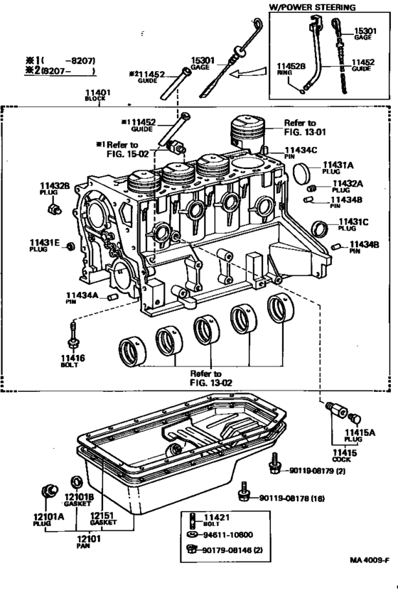Cylinder Block for 1981 - 1982 Toyota COROLLA TE72 | U.S.A. sales ...