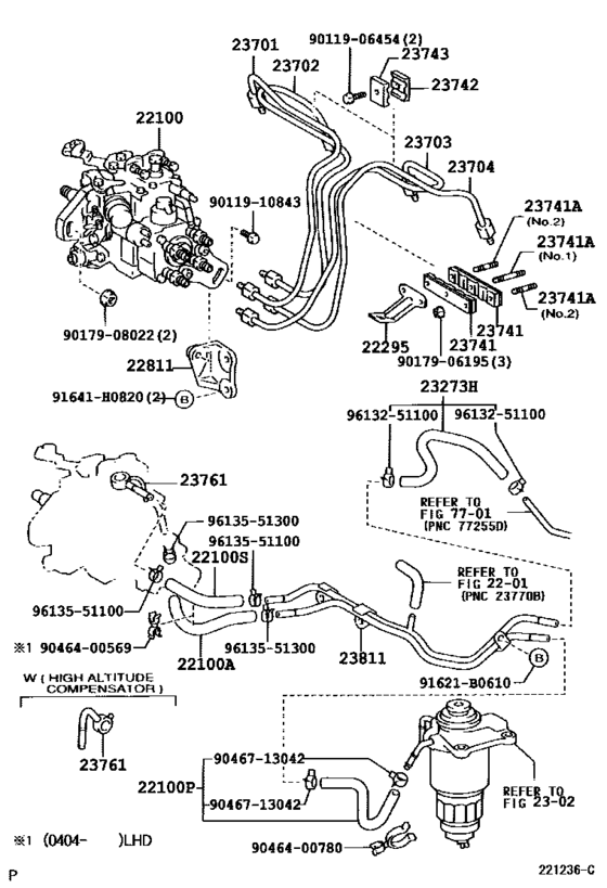 Injection Pump Assembly for 2001 - 2007 Toyota COROLLA ALTIS CE120 ...