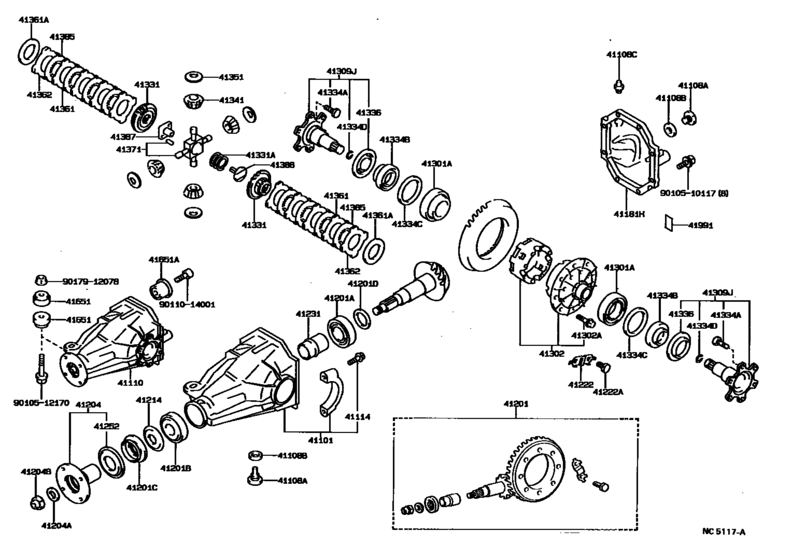 Rear Axle Housing & Differential for 1988 - 1992 Toyota CRESSIDA ...
