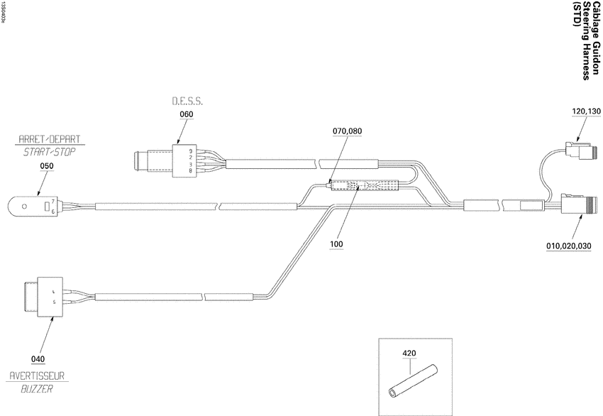 10- steering harness for 2004 Bombardier GTI | General sales region ...