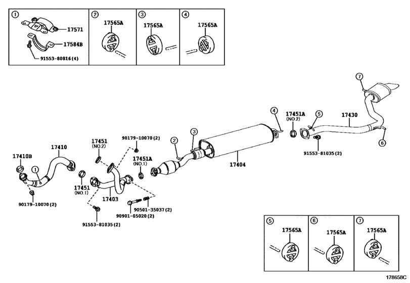 Exhaust Pipe for 2015 - 2018 Toyota ALPHARD/ VELLFIRE GGH30 | General ...