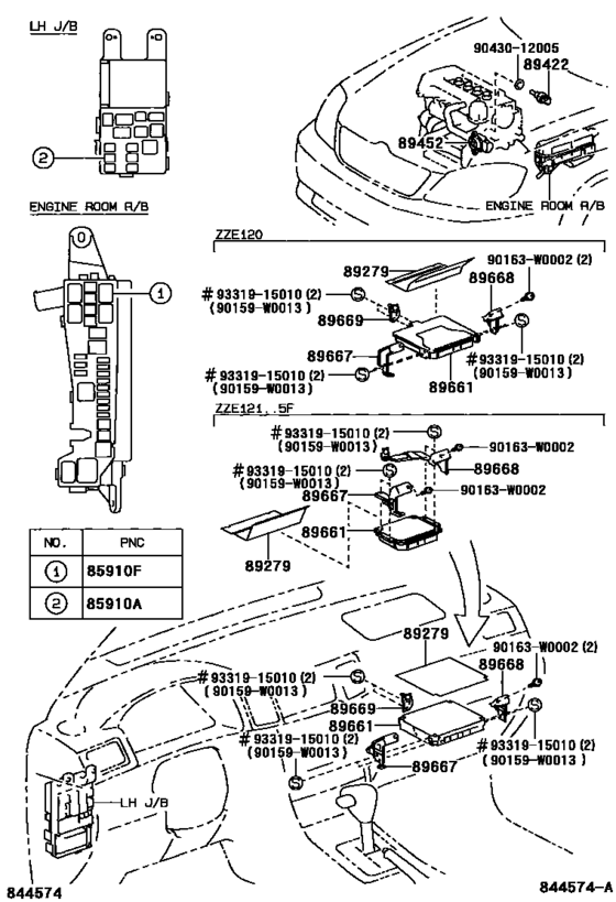 Electronic Fuel Injection System for 2001 - 2007 Toyota COROLLA ZZE121 ...