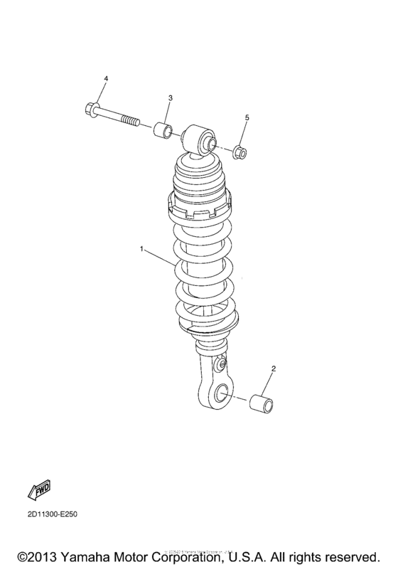 Rear suspension for 2006 Yamaha FZ1 | USA sales region, , 14433499-807221