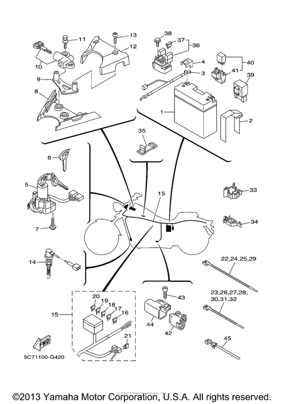 Electrical for 2008 Yamaha XV1900 | USA sales region, , 14469427-808148