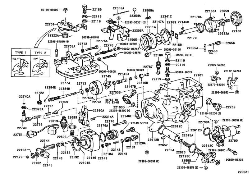 Injection Pump Body for 1992 - 1997 Toyota HILUX/4RUNNER TRUCK LN85 ...
