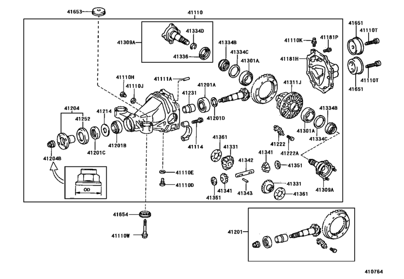 Rear Axle Housing & Differential для Toyota PROGRES JCG11, год: 1998 ...