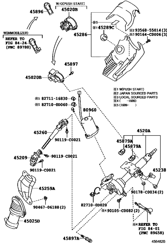 Steering Column & Shaft for 2014 - 2018 Toyota VIOS NSP151 | General ...