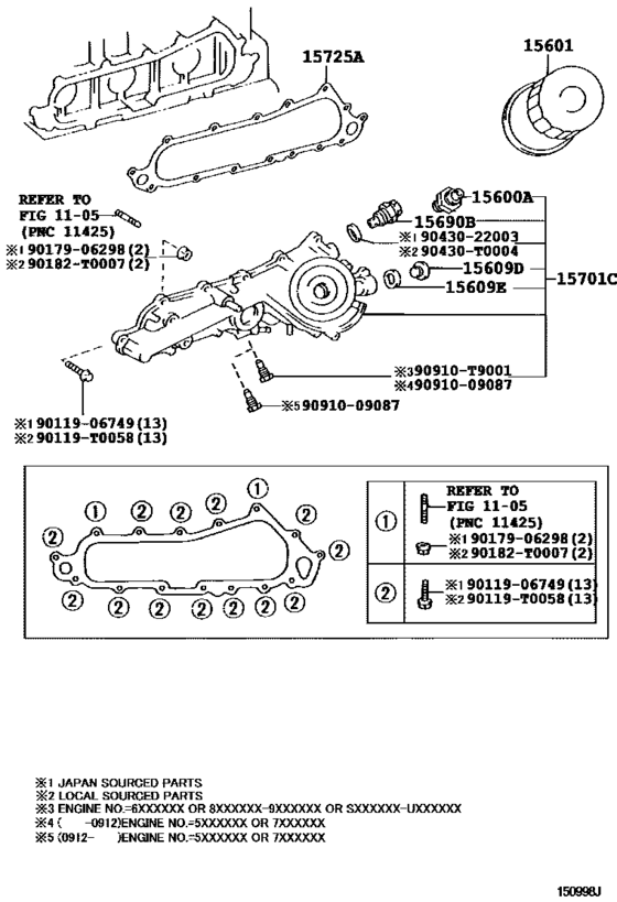 Oil Filter for 2004 - 2011 Toyota INNOVA/ KIJANG/ REVO/ UNSER/ ZACE ...