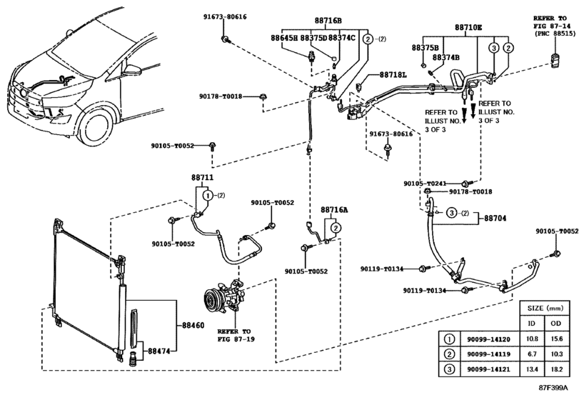 Heating & Air Conditioning - Cooler Piping for 2016 - 2018 Toyota ...