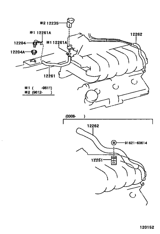 Ventilation Hose for 1995 - 2002 Toyota HILUX SURF/ 4RUNNER VZN185 | U ...