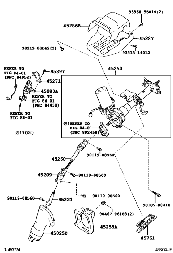 Steering Column & Shaft for 2002 - 2006 Toyota COROLLA ZZE121 | Europe ...