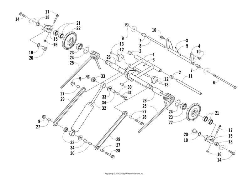 Задняя подвеска, задний рычаг для Arctic Cat BEARCAT BEARCAT (N), год ...