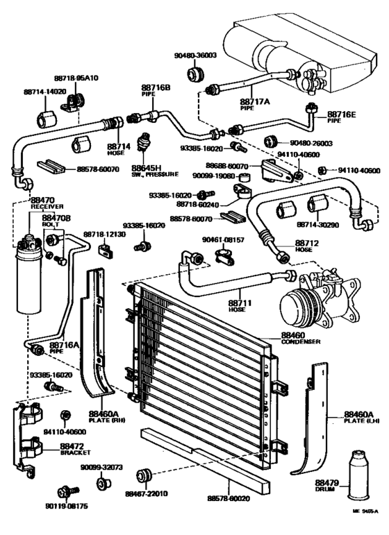 Heating & Air Conditioning - Cooler Piping для Toyota LAND CRUISER FJ40 ...