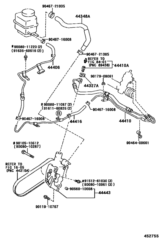 Power Steering Tube for 1998 - 2001 Toyota CAMRY/ VISTA/ AURION SXV20 ...