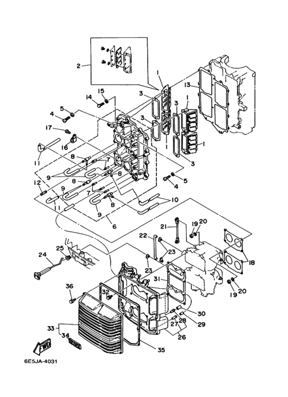 Integ unit assy spr for 1999 Yamaha 115 | Japan (999) sales region ...