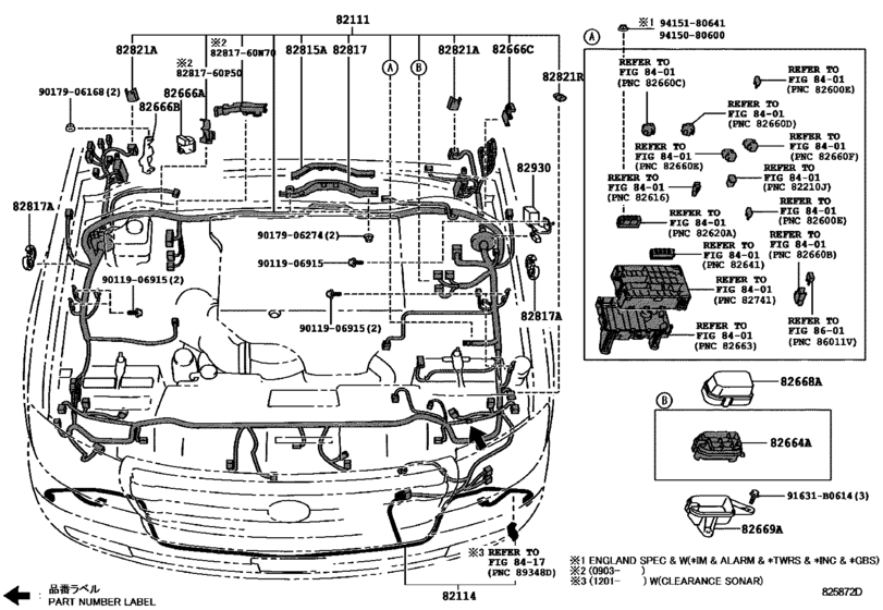 Wiring & Clamp for 2007 - 2012 Toyota LAND CRUISER UZJ200 | Europe ...