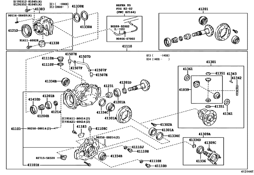 Rear Axle Housing & Differential for 2008 - 2015 Toyota ALPHARD ...