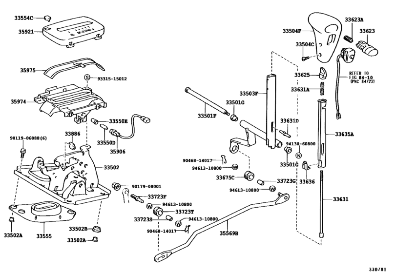 Shift Lever & Retainer for 1998 - 2002 Toyota LAND CRUISER HDJ100 ...