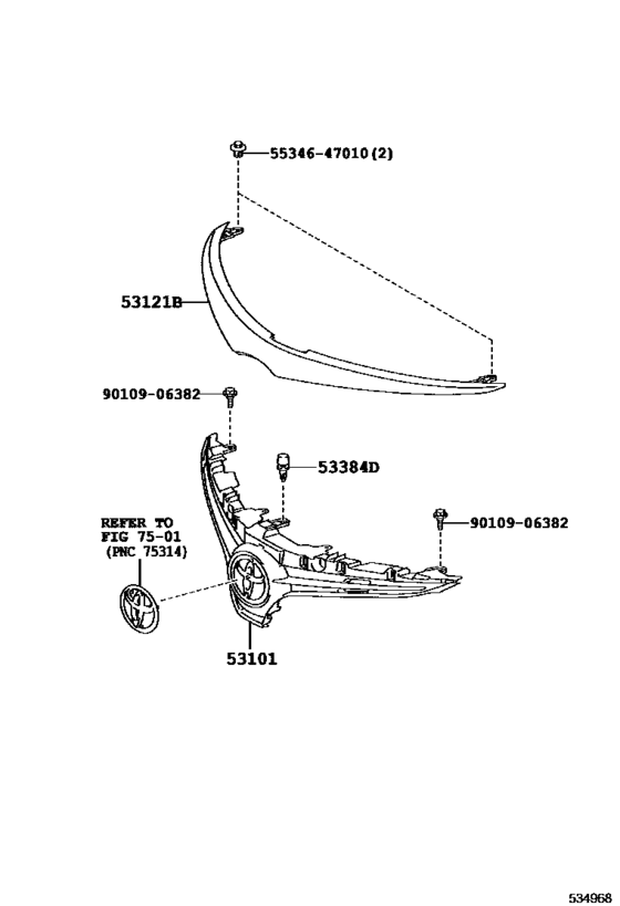Radiator Grille for 2016 - 2018 Toyota YARIS/ ECHO/ VIOS/ LIMO NSP151 ...