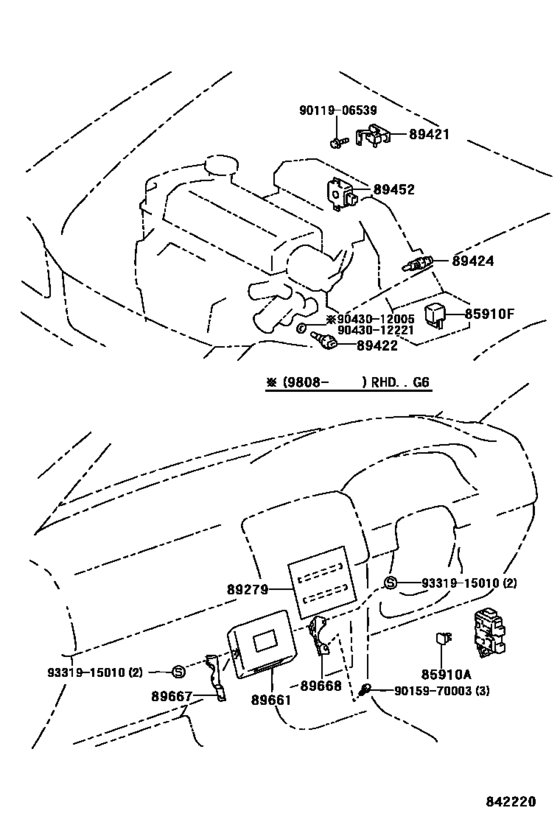Electronic Fuel Injection System for 1998 - 1999 Toyota COROLLA EE111 ...