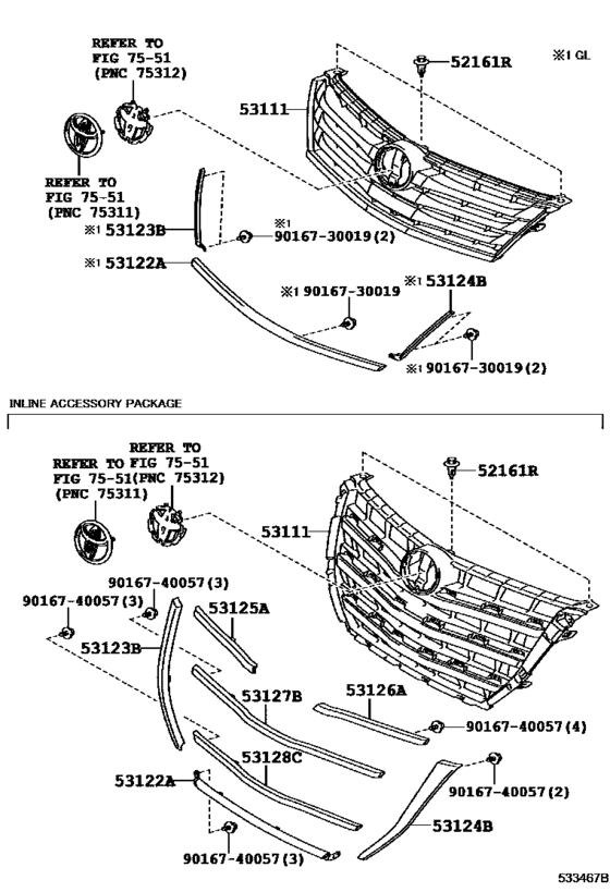 Radiator Grille for 2011 - 2015 Toyota INNOVA/ KIJANG/ REVO/ UNSER ...