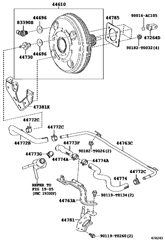 Brake Booster & Vacuum Tube для Toyota INNOVA/ KIJANG/ REVO/ UNSER ...