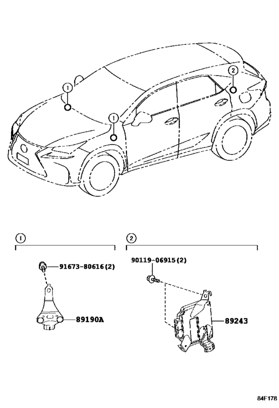 Electronic Modulated Suspension for 2014 - 2018 Toyota LEXUS NX AGZ15 ...