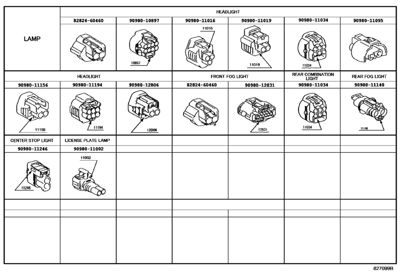 Wiring & Clamp for 2010 - 2015 Toyota LAND CRUISER PRADO GRJ150 ...