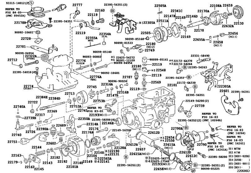 Injection Pump Body for 1990 - 1995 Toyota LAND CRUISER HDJ81 | Japan ...