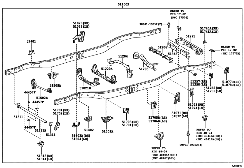 Frame for 2007 - 2018 Toyota LAND CRUISER VDJ79 | General sales region ...