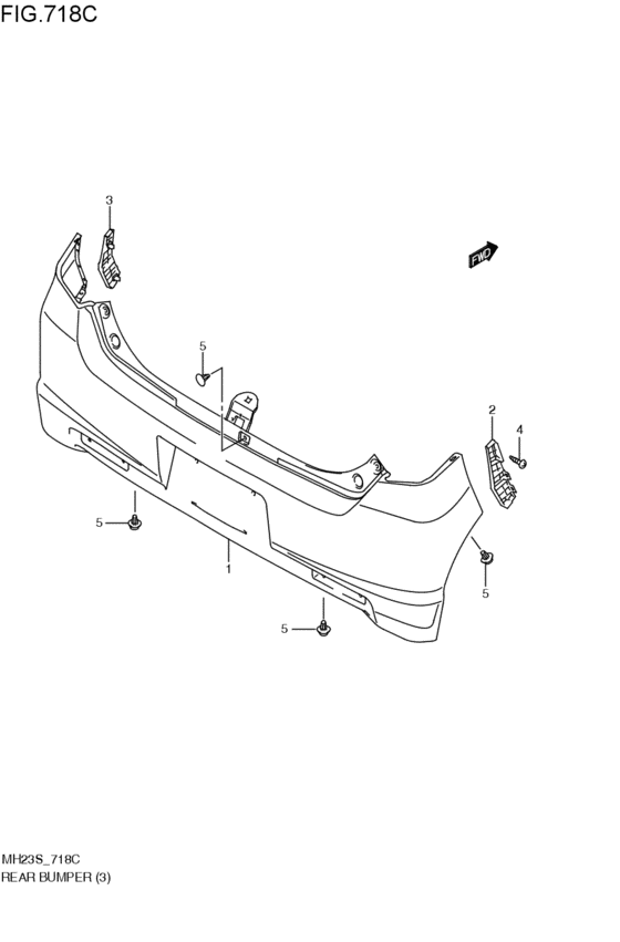 rear bumper for 2008 - 2011 Suzuki WAGON R/PLUS/SOLIO/WIDE MH23S ...