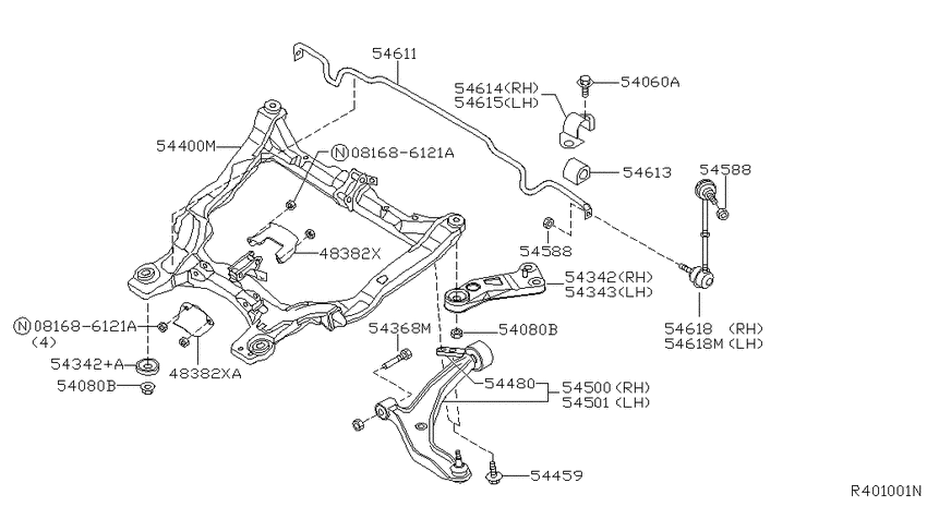 Front suspension for 2004 - 2011 Nissan ALTIMA L31 | U.S.A. sales ...